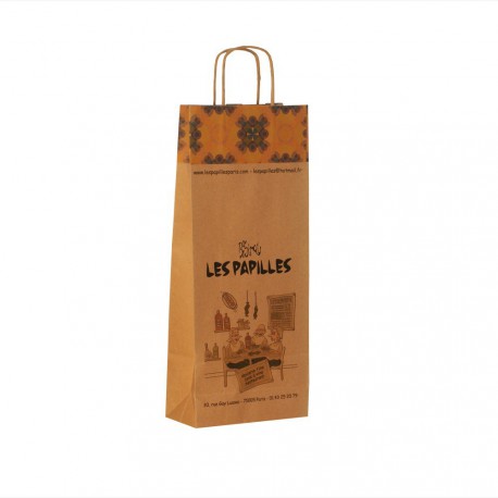 Sac cabas kraft poignée ficelle - Favry