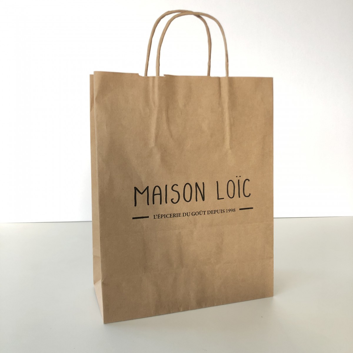 Sac cabas kraft poignée ficelle - Favry